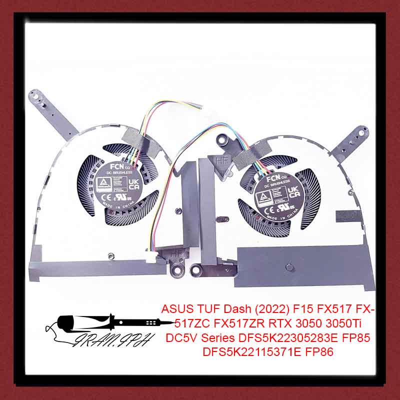 فن سی پی یو گرافیک ASUS TUF Dash (2022) F15 FX517 FX517ZC – iraniph