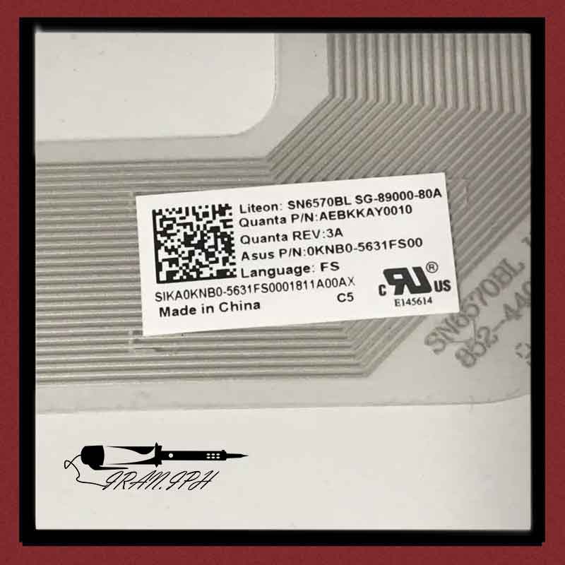 کیبورد با قاب دور کیبورد ASUS UX561 – iraniph